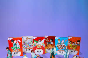 Collectible K-Pop Cereals : TXT cereal boxes