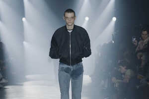 Purposefully Stained Luxe Trousers : pee stain denim