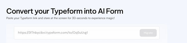 AI-Powered Form Creation : Metaforms AI Converter