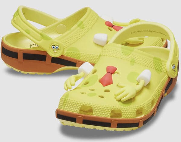 Fan-Favorite Cartoon Footwear : spongebob squarepants crocs