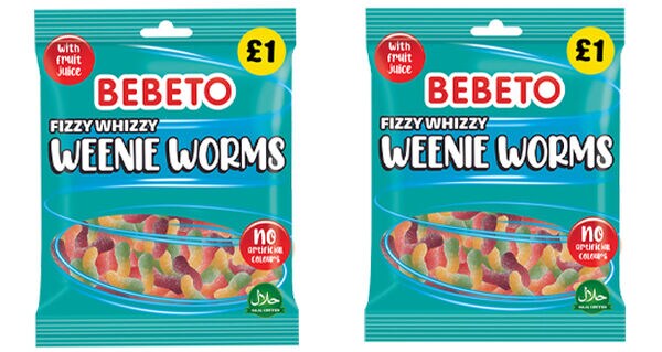 Tiny Sour Gummy Candies : Fizzy Whizzy Weenie Worms
