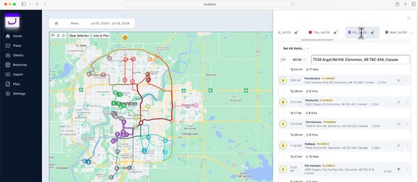 Efficient Field Visit Planning : RouteSched