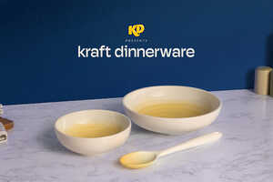 Macaroni-Colored Kitchenware : KRAFT Dinnerware collection