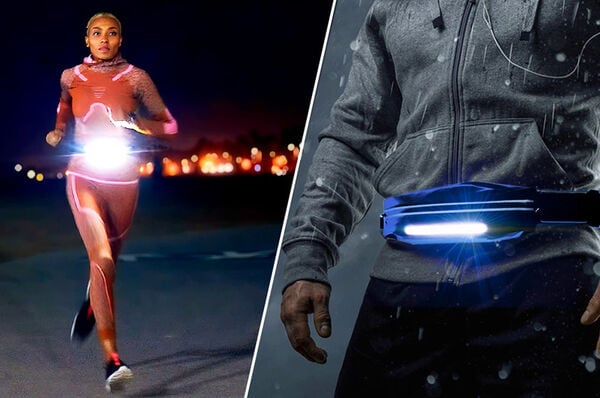 LED Light-Integrated Running Belts : the lumabelt