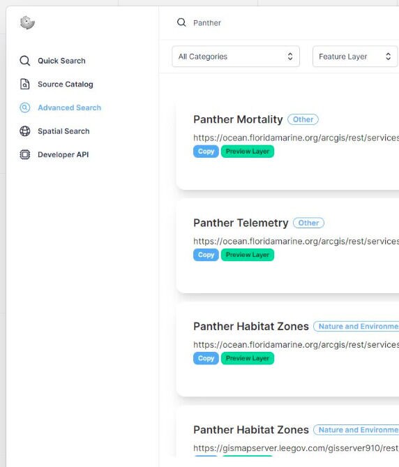 Geospatial Data Search Engines : Galileo's platform