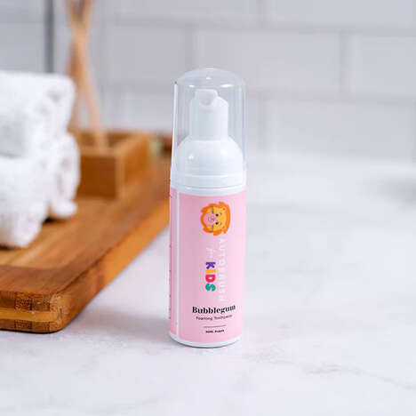 Kid-Friendly Foam Toothpastes : foam toothpaste