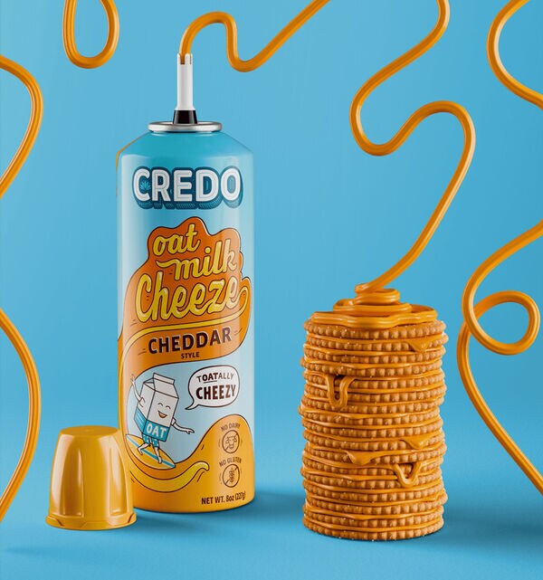 Plant-Based Cheese Sprays : Oat Milk-Based Spray Cheese