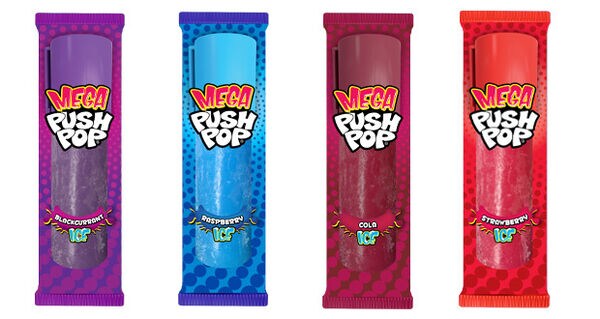 Frozen Candy-Inspired Ice Pops : Mega Push Pop Ice