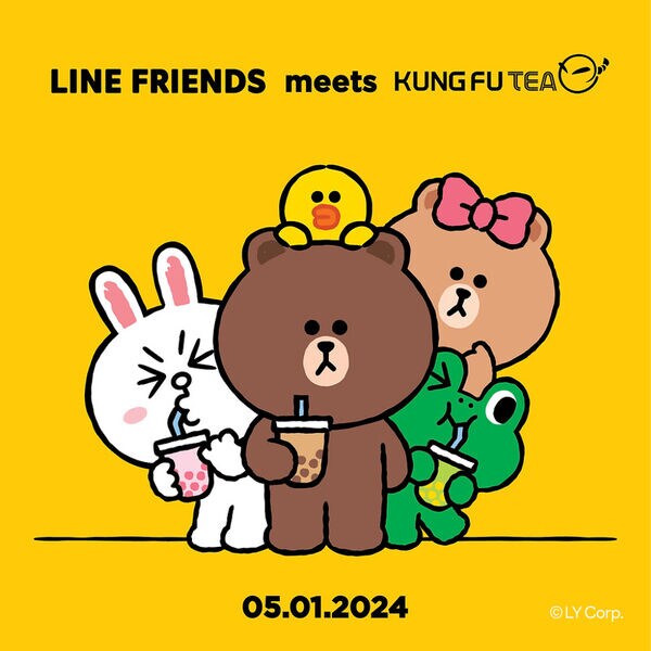 Messenger App Cartoon Teas : LINE Friends