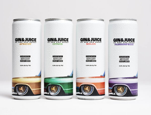 Rapper-Launched Canned Cocktails : gin & juice