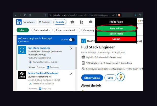 Automated Job Applications : AutoJobs