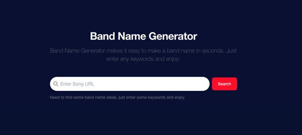 Band Name Generators : band name generator
