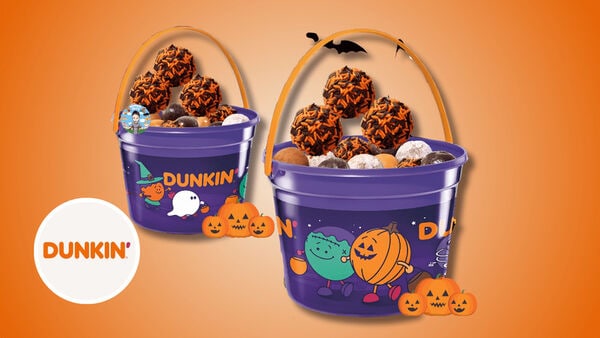 Trick-or-Treat Donut Hole Buckets : Munchkins Bucket