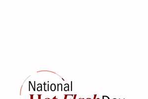 Menopause Awareness Holidays : National Hot Flash Day.