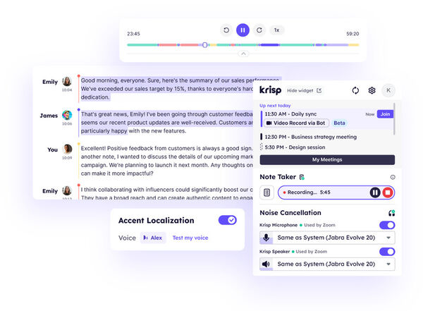 AI-Powered Meeting Tools : krisp 1