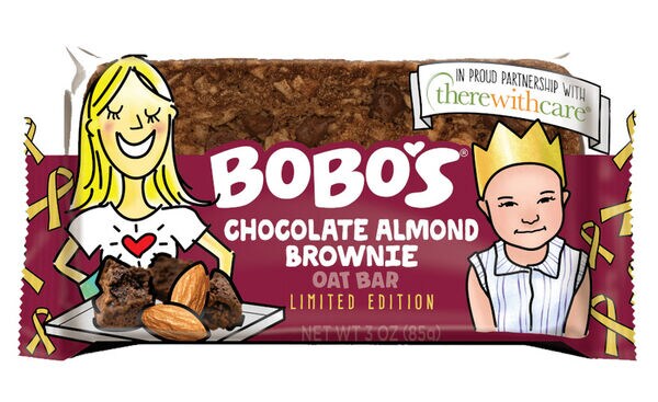 Cancer Awareness Snack Bars : Bobo's Chocolate Almond Brownie Bar