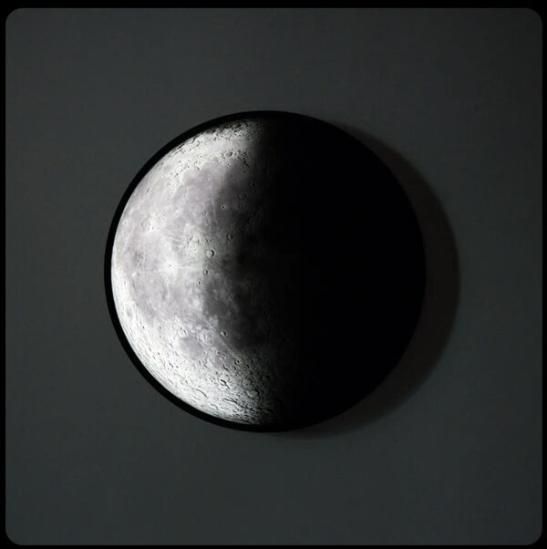 Textured Moon-Inspired Lighting : The Phase Lamp