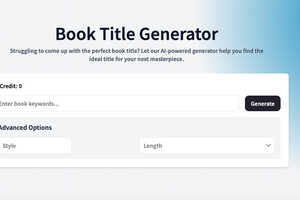 AI Book Title Generators : AI Book Title Generators