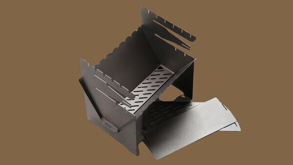 Flatpack Titanium Camper Grills : portable titanium grill