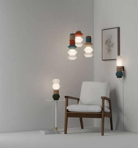 3D-Printed Modular Lamp Systems : stak modular lamp