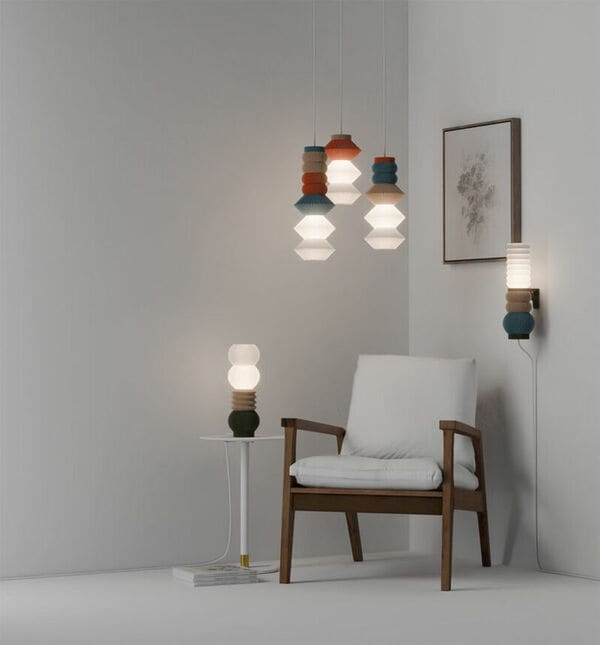 3D-Printed Modular Lamp Systems : stak modular lamp