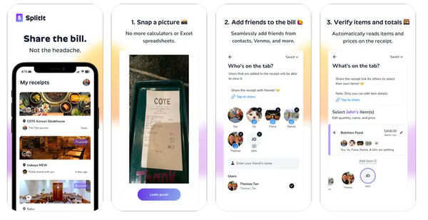 Bill Splitting Apps : Splitit