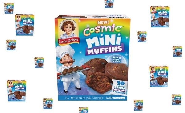 Chromatic Candy Mini Muffins : Cosmic Mini Muffins