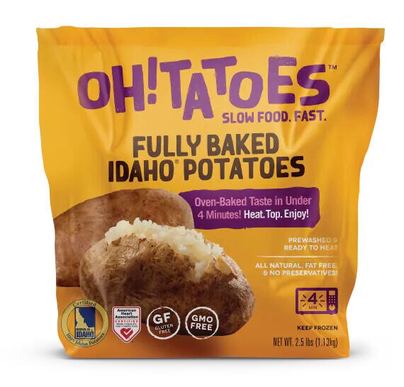 Heat-and-Eat Baked Potatoes : fully baked Idaho potatoes