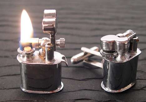 Cufflink Lighters: Ultimate Mancessory Should Not Be Worn While Intoxicated