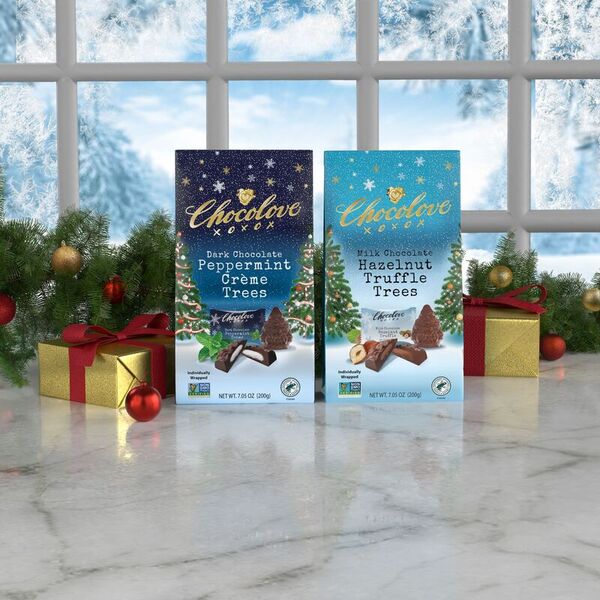 Tree-Shaped Chocolate Bites : Tree-Shaped Chocolate Bites