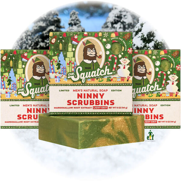 Festive Film-Inspired Soaps : Dr. Squatch Ninny Scrubbins
