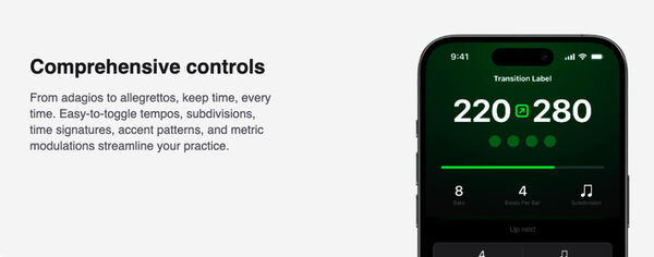 Advanced Customizable Metronome : Subdivide Metronome