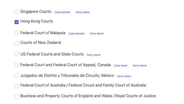 Legal Tracking Databases : Court Diary