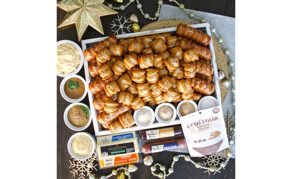 Pretzel-Packed Appetizer Boxes : soft pretzel charcuterie box
