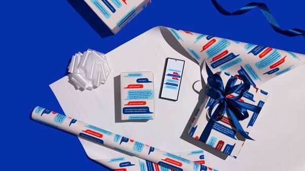 Custom Wrapping Paper Prints : Group Chat Wrap