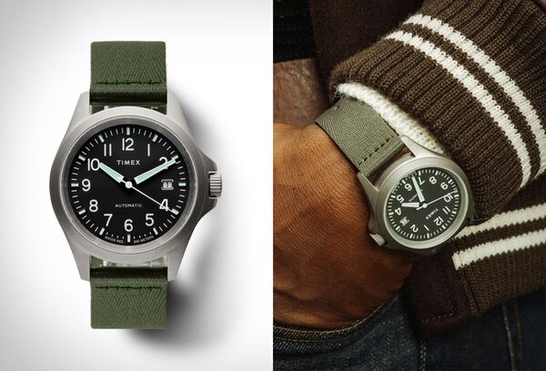 Adventurous Collaboration Watches : Huckberry x Timex Titanium Field Watch
