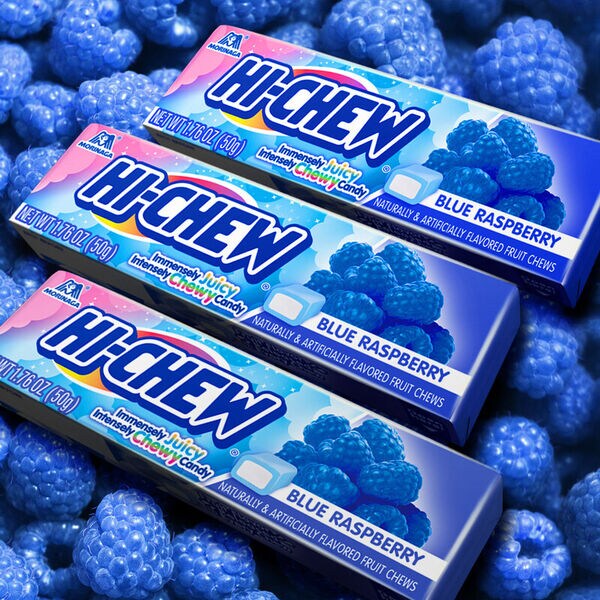 Chewy Blue Raspberry Candies : HI-CHEW's Blue Raspberry