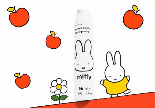 Crisp Apple Toothpastes : Miffy Sweet Apple Toothpaste.