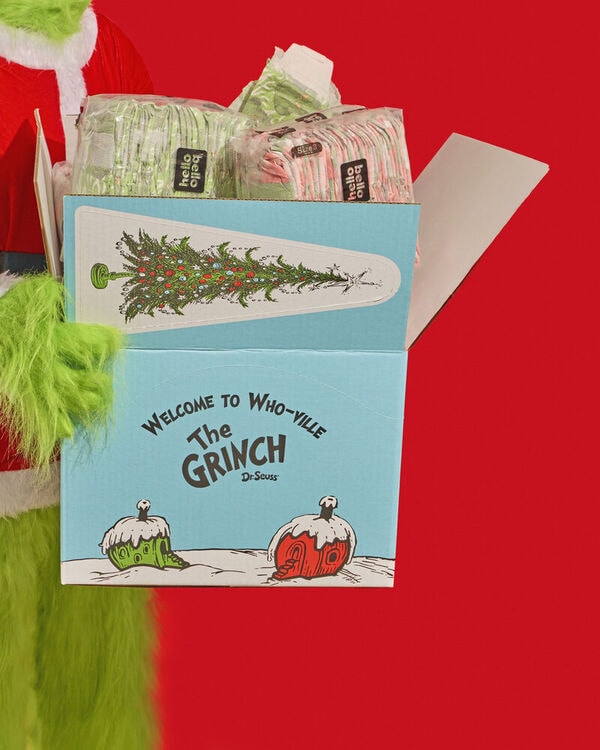 Festive Cartoon Diapers : Grinch-Themed Diapers