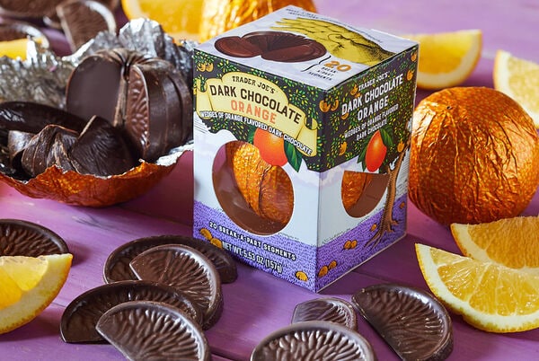 Festive Dark Chocolate Oranges : Trader Joe’s Dark Chocolate Orange