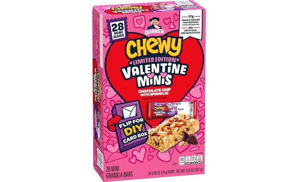 Valentine's Day Granola Bars : Quaker Chewy Limited-Edition Valentine Minis