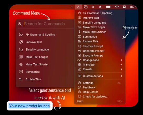 AI Writing Assistants : Rewritebar