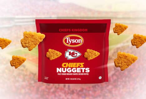 Arrowhead-Shaped Chicken Nuggets : Tyson Chiefs Nuggets