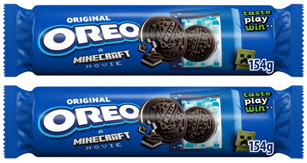Video Game-Honoring Cookies : Oreo x A Minecraft Movie