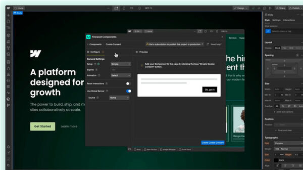 No-Code Webflow Components : Finsweet Components