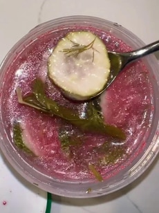 Glittery Pickle Snacks : Glickles