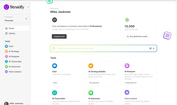 Brand Strategy AI : Stratify AI