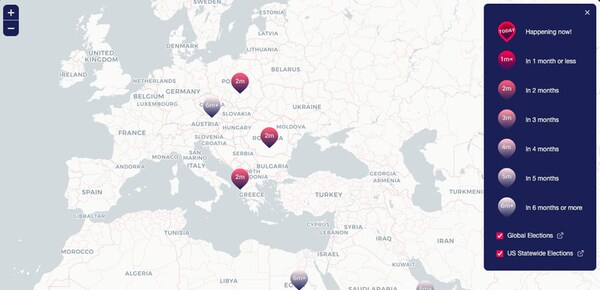 Global Election Trackers : World Election Map