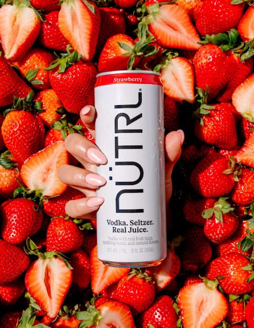 Refreshing Alcoholic Seltzer Flavors : NÜTRL Strawberry