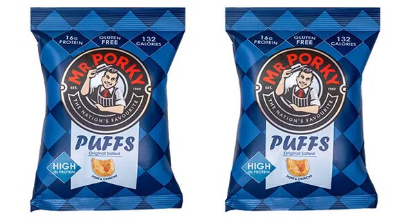 Airy Pork Rind Snacks : Mr. Porky Puffs